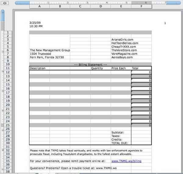 Eine Rechnung mit Excel einrichten