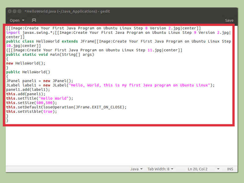 Gewusst wie: Erstellen Sie Ihr erste Java-Programm auf Ubuntu Linux