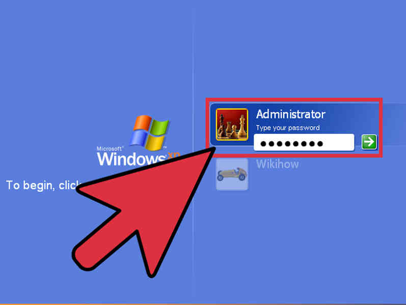 Anmelden bei Windows XP benutze das Standardkennwort leer Administrator