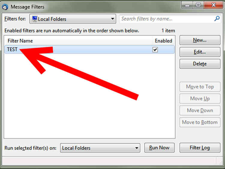 Wie erstelle ich einen Meldungsfilter in Mozilla Thunderbird